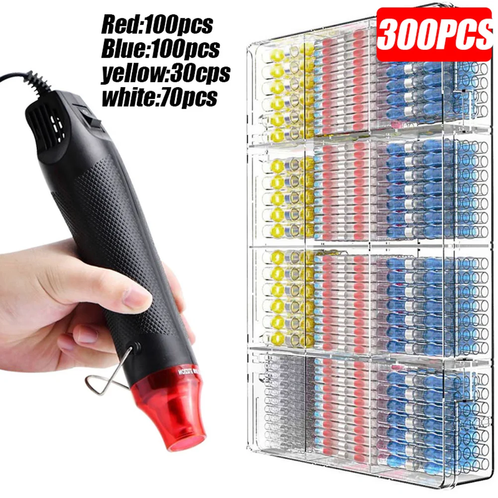 300W Electrical Mini Heat Gun Handheld Hot Air Gun with 300/100PCS Heat ...