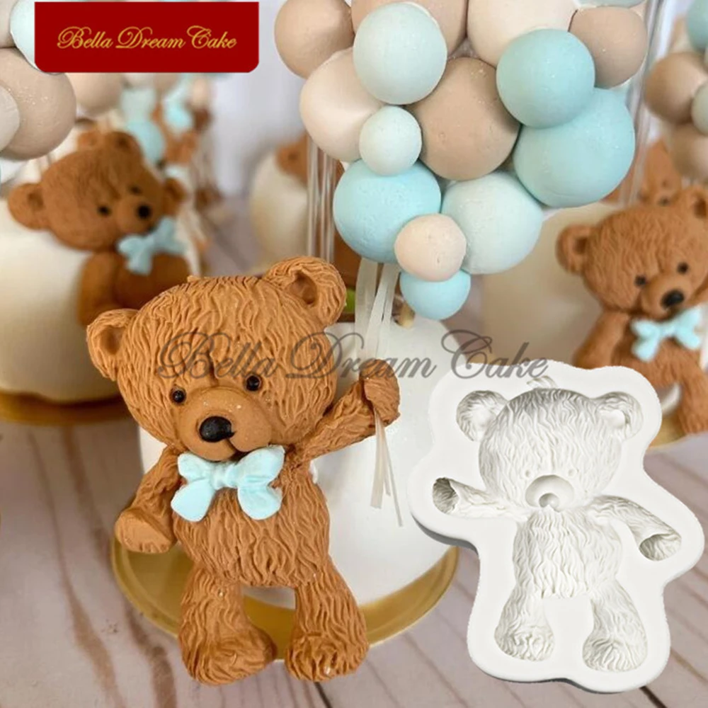 3d-urso-fuzzy-design-molde-de-silicone-fondant-molde-de-chocolate-diy ...