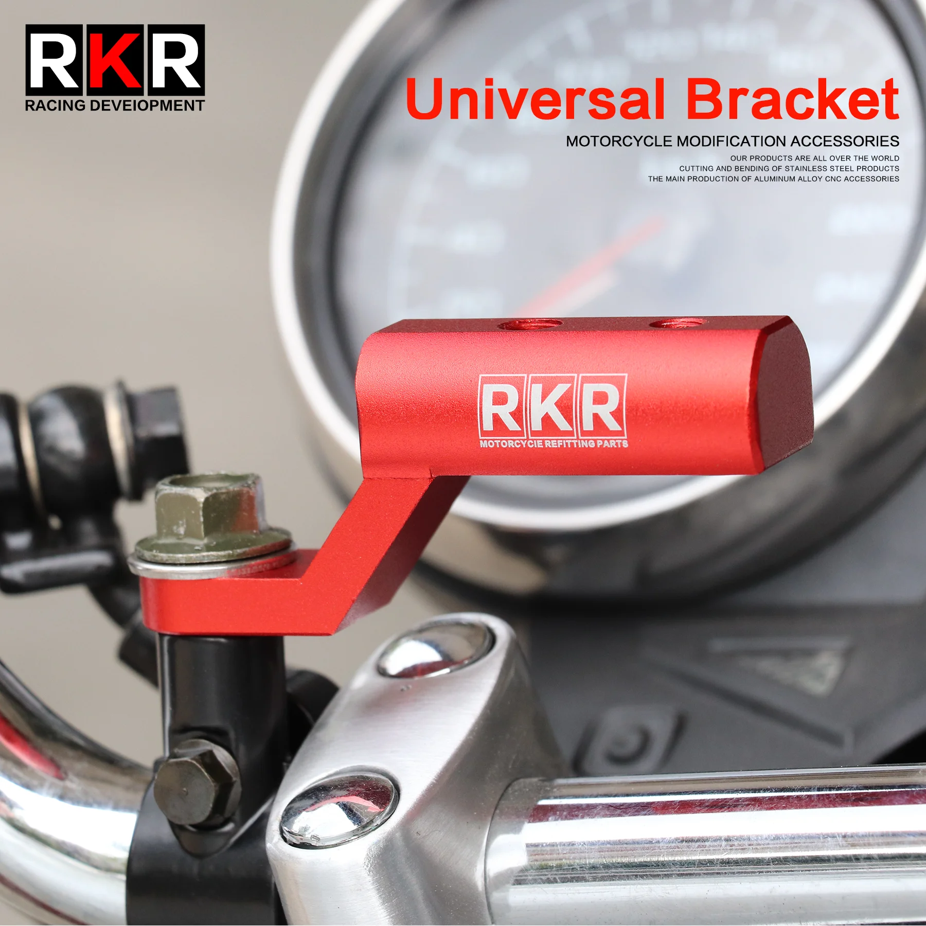 Universal-Motorcycle-CNC-Aluminum-Extension-Bracket-Driving-Recorder ...