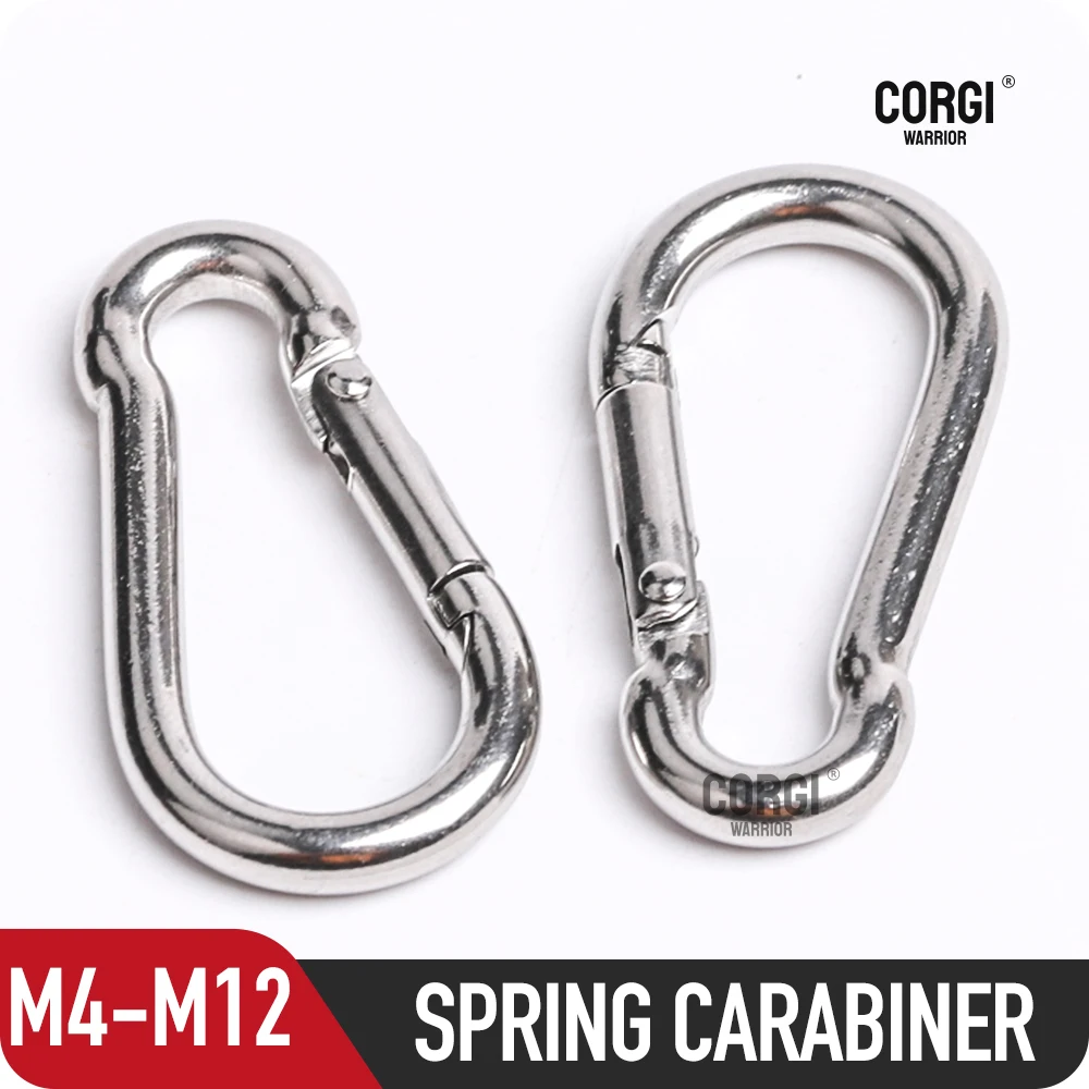 304-Stainless-Steel-Spring-Snap-Hook-Carabiner-Clips-M4-M5-M6-M7-M8-M10 ...
