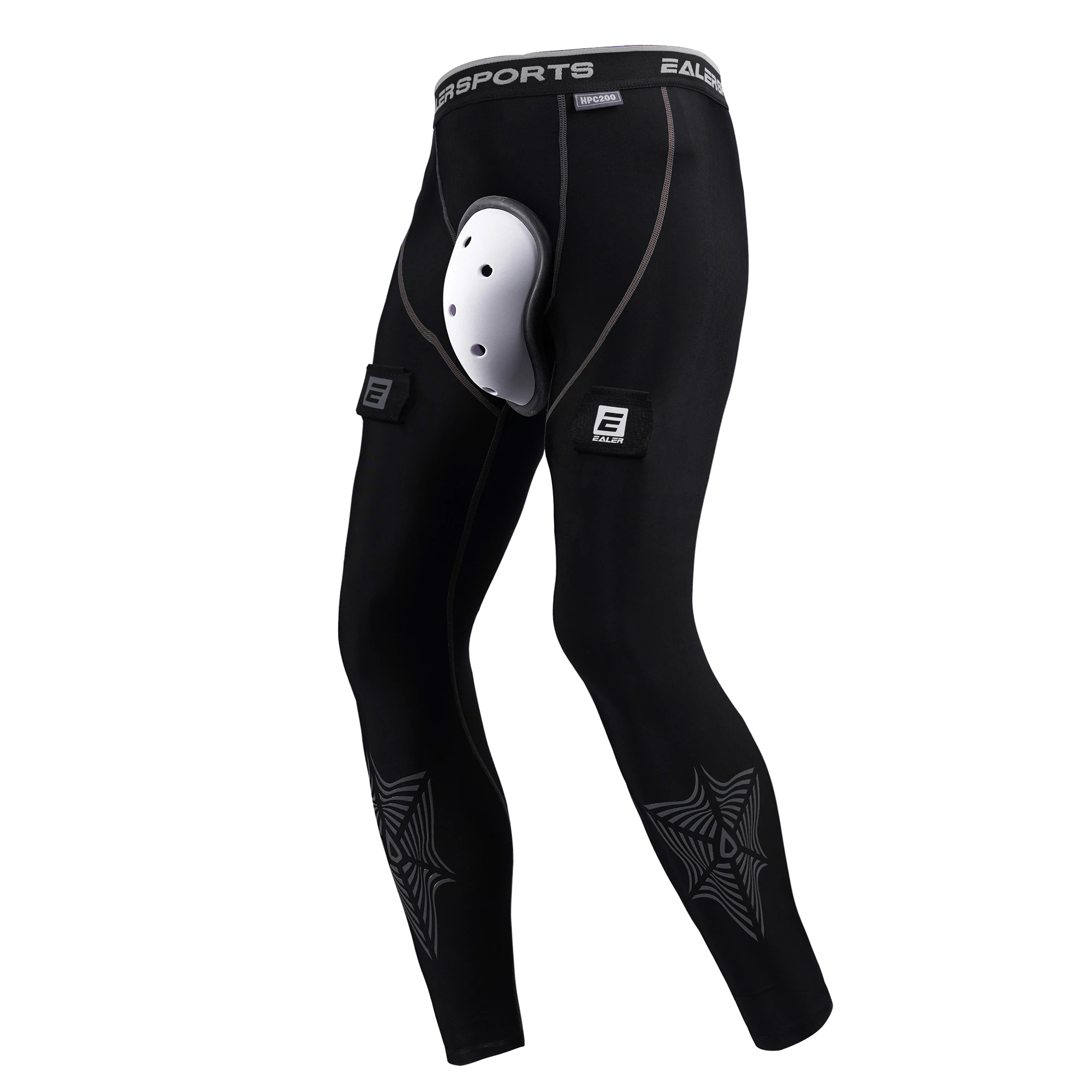 Han-Duck-Compression-Hockey-Pants-with-Athletic-Cup-Sock-Tabs-Hockey ...