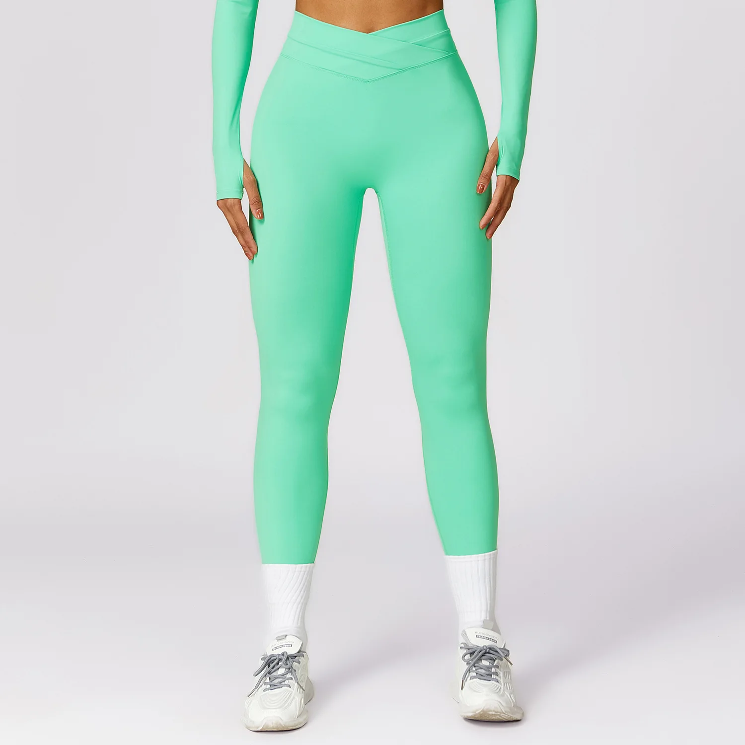 Quick-drying-Solid-Color-Leggings-Women-Soft-Workout-Tights-Fitness ...