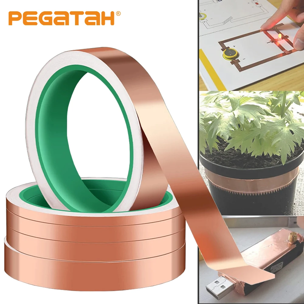 20M-Copper-Foil-Tape-Single-Side-Conductive-Shielding-Tape-Snail-Tape ...