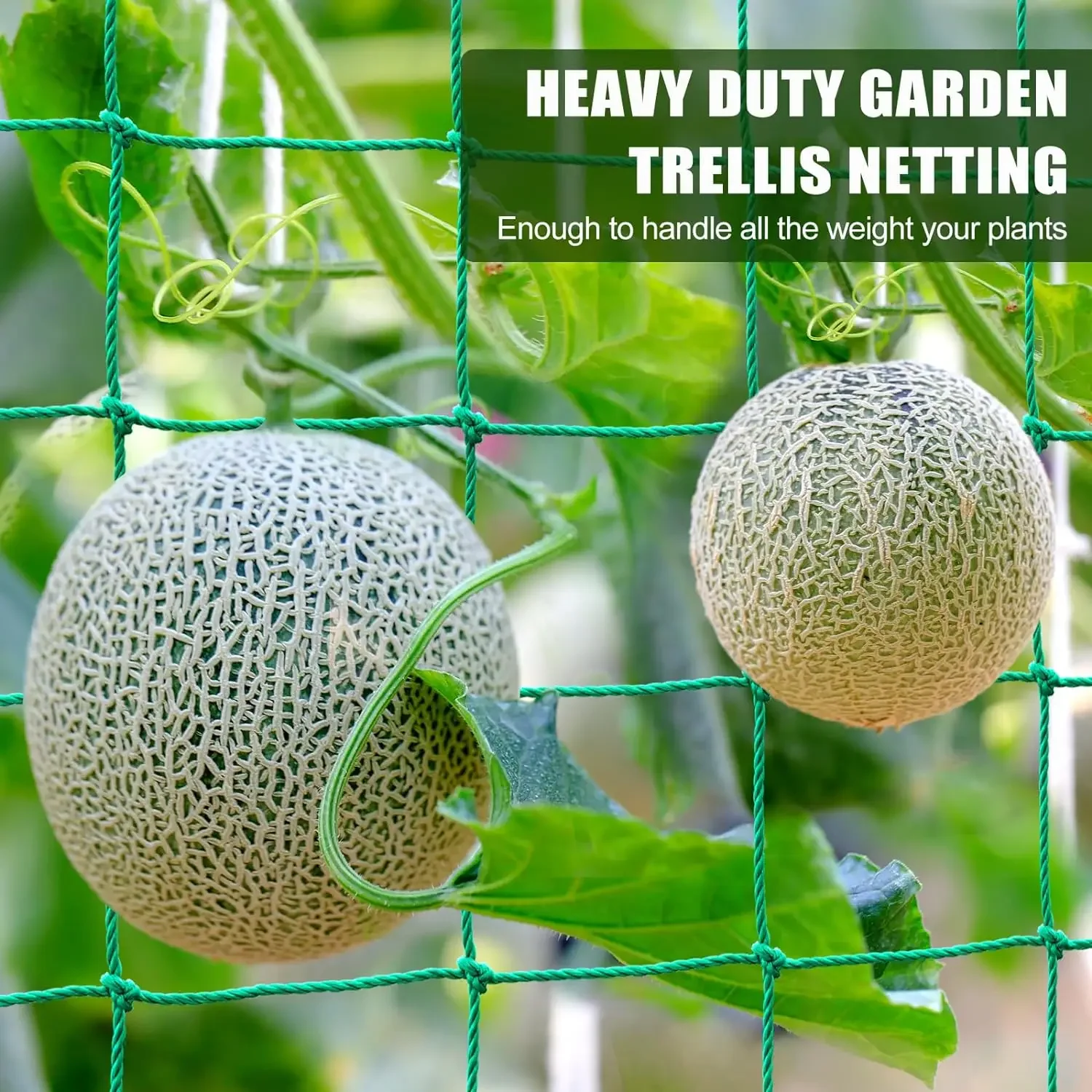 Green Nylon Garden Trellis Netting for Climbing Plants Heavy Duty Mesh ...