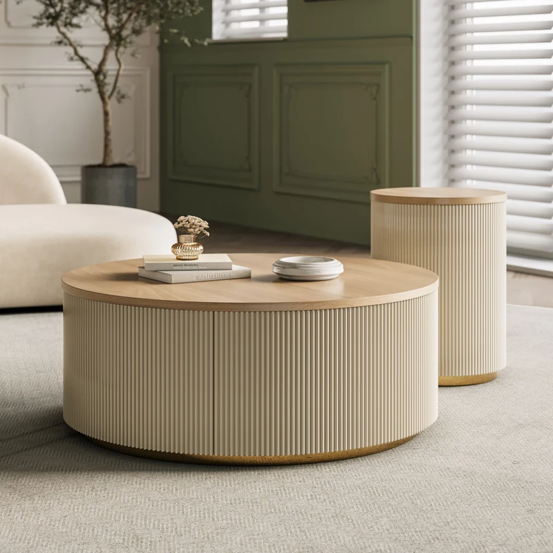 Luxury-Design-Coffee-Table-Modern-Round-Simple-Center-Aesthetic-Coffee ...