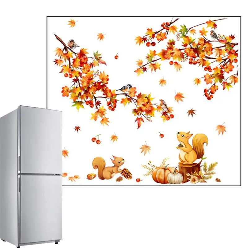 Fall-Decals-For-Bedroom-Waterproof-Oil-Proof-Autumn-Wall-D-cor-Autumn ...