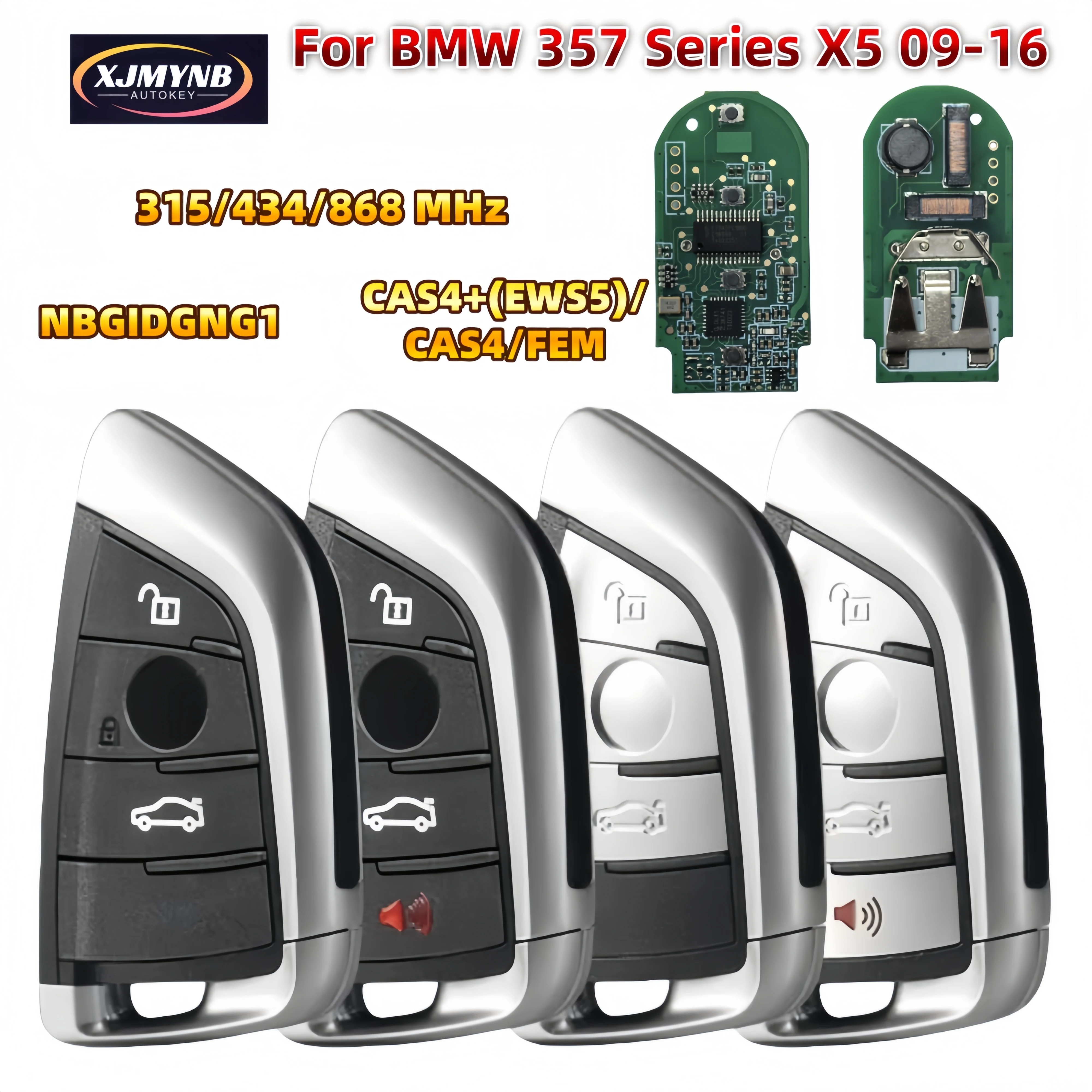 XJMYNB NBGIDGNG1 Smart Key For BMW 2 Series F45 F46 5 Series F10 F11 ...