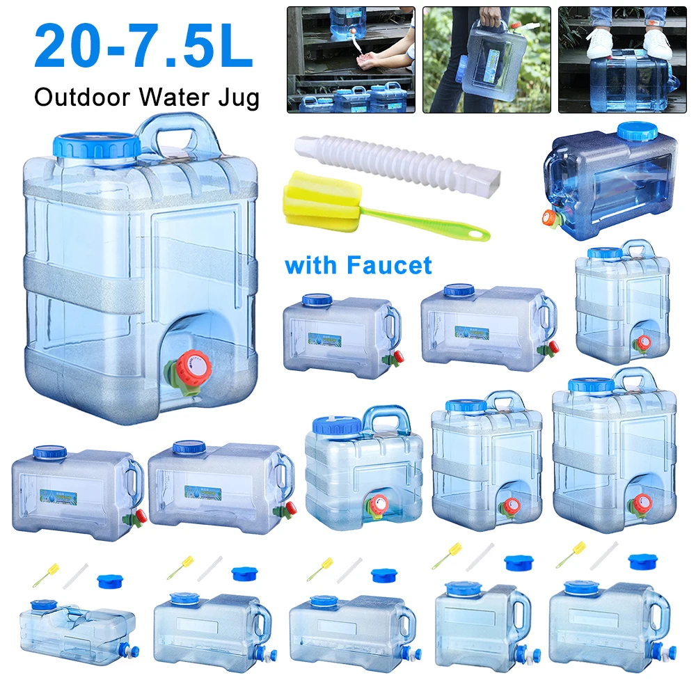 20-7-5L-Camping-Water-Bucket-Leakproof-Water-Storage-Container-with-Tap ...