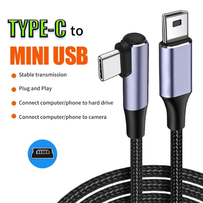 USB-TypeC-To-Mini-USB-Cable-Quick-Charging-Data-Sync-USB-C-to-Mini ...