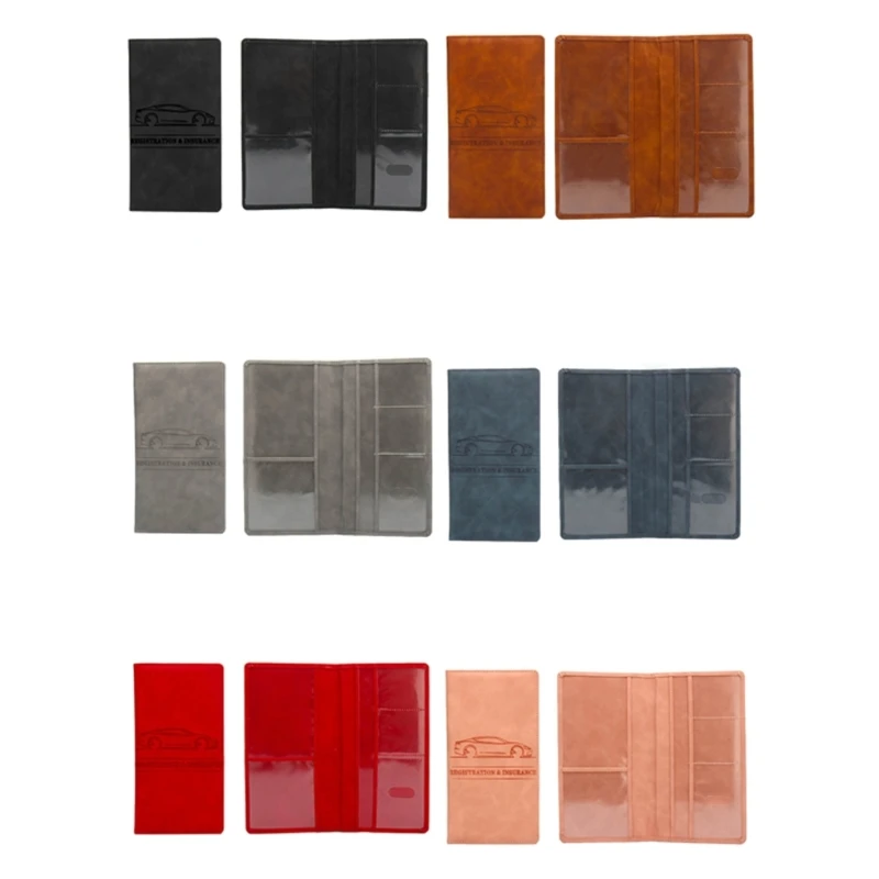 Car-Registration-Essential-Document-Cover-PU-Leather-Auto-Driver ...