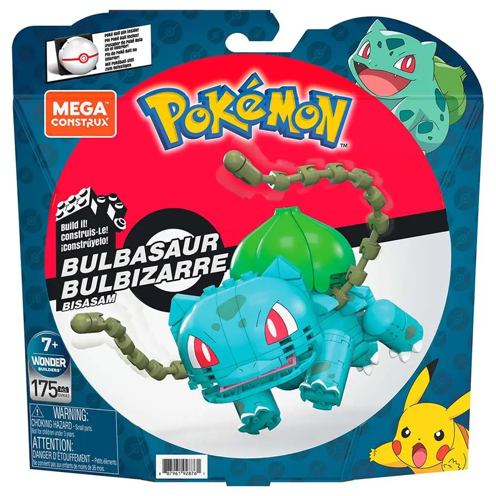 MEGA Construx Pokemon Bulbasaur Machop Zigzagoon Toxel Galarian Meowth ...