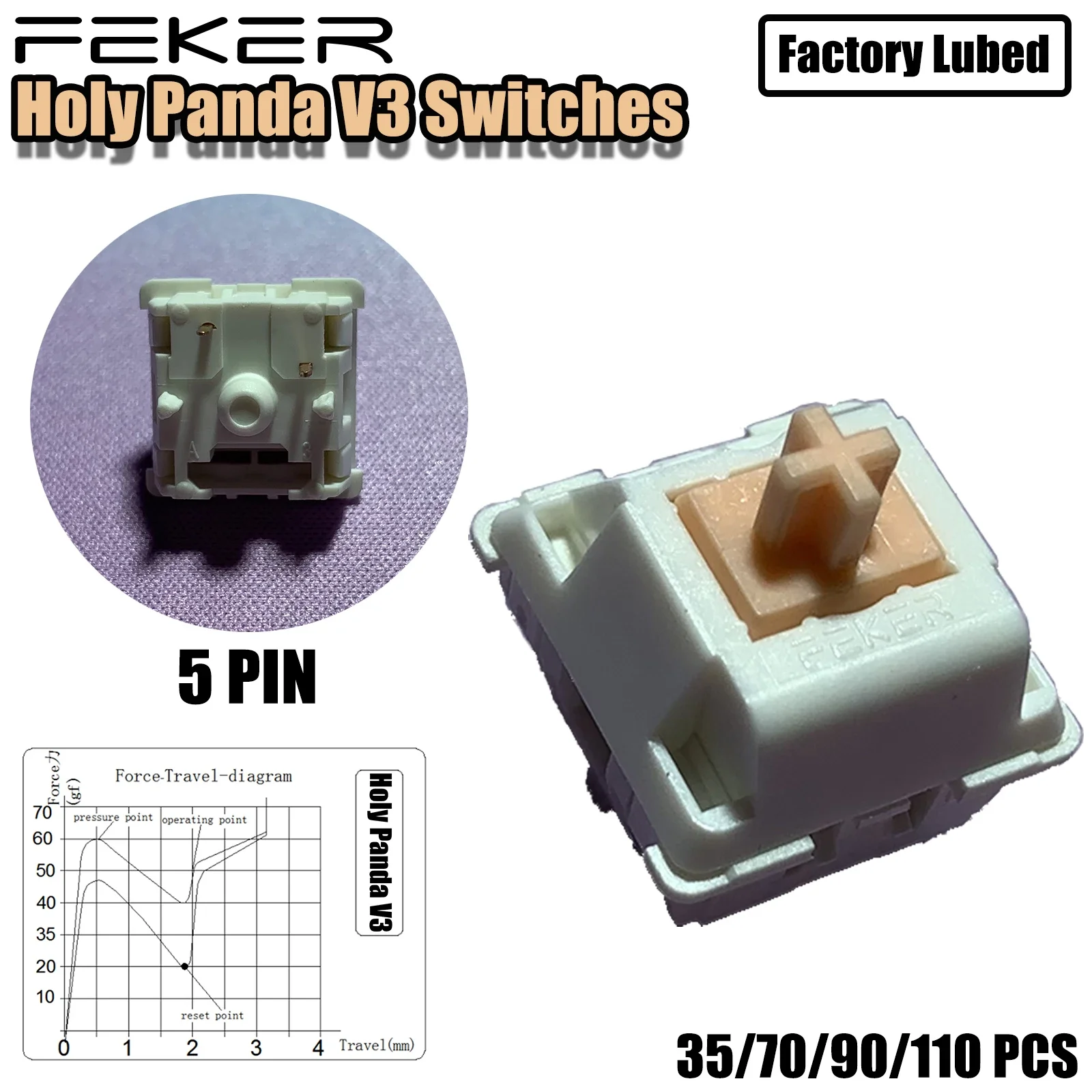 FEKER-Holy-Panda-V3-Switches-Mechanical-Keyboard-Accessories-Tactile ...