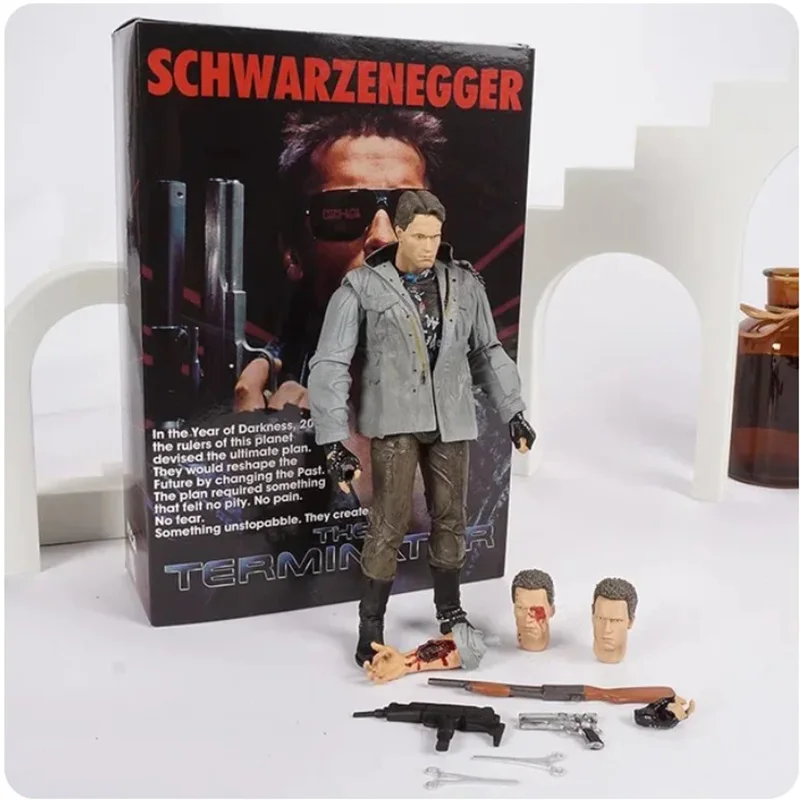 NECA-7inch-The-Terminator-PVC-Action-Figure-T-800-Arnold-Schwarzenegger ...