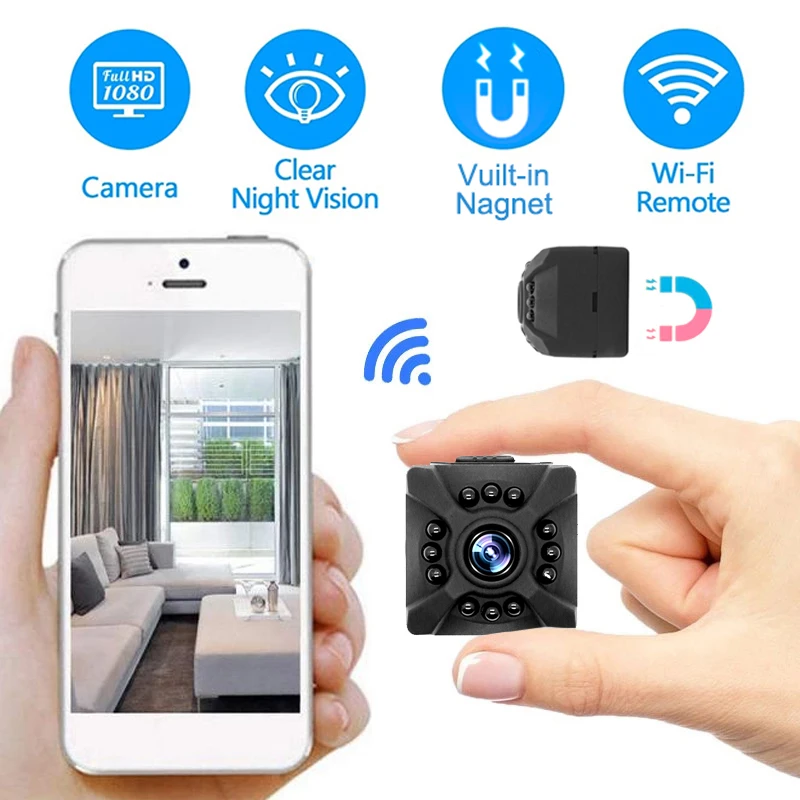 X5 Wifi Mini Camera 1080p Hd Remote Monitor Camcorder Night Vision ...