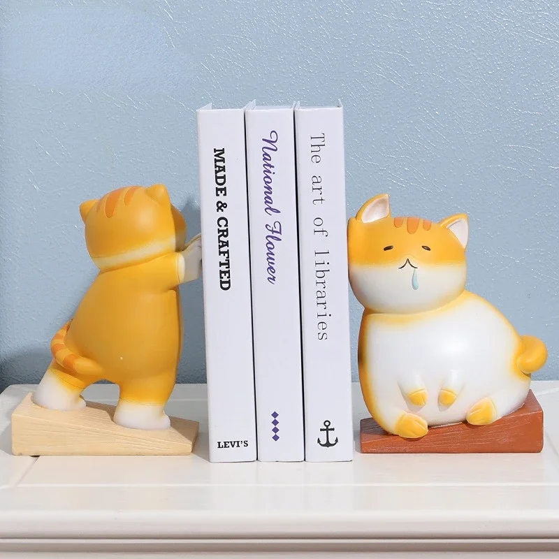 Creative-Cartoon-cat-Bookends-Home-Living-Room-Decoration-Furnishings ...