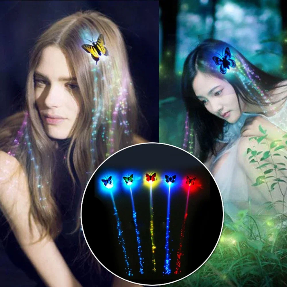 1-Pc-LED-Flashing-Hair-Braid-Glowing-Luminescent-Hairpin-Novetly-Girls ...