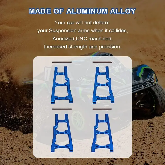 Traxxas Slash Arm OGRC Front/Rear Aluminum Heavy Duty Suspension Arms ...