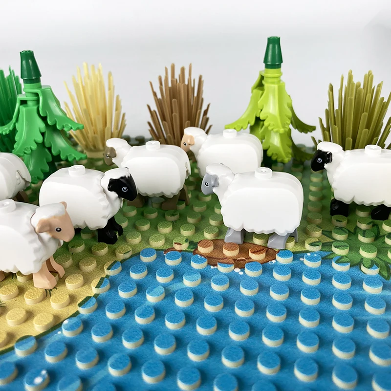 Building-Blocks-animals-goat-sheep-wolf-Accessories-kids-toys-gift ...