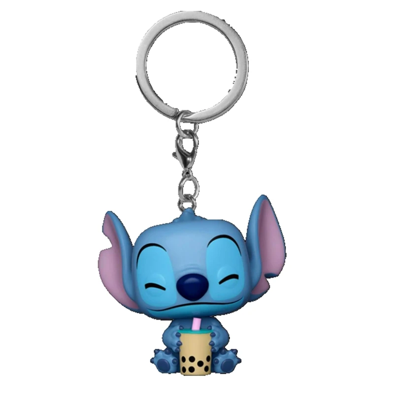 New-Disney-STITCH-bubble-tea-Keychain-Movie-TV-Vinyl-Figure-Keychain ...