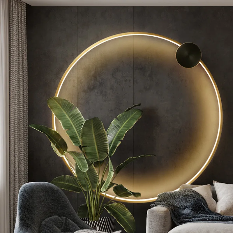 Ring Light Living Room Wall | Living Room Lamp Wall Ring | Lights ...
