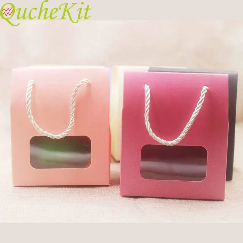 Cajas de Regalo con mango en forma de corazón, embalaje de papel con ...