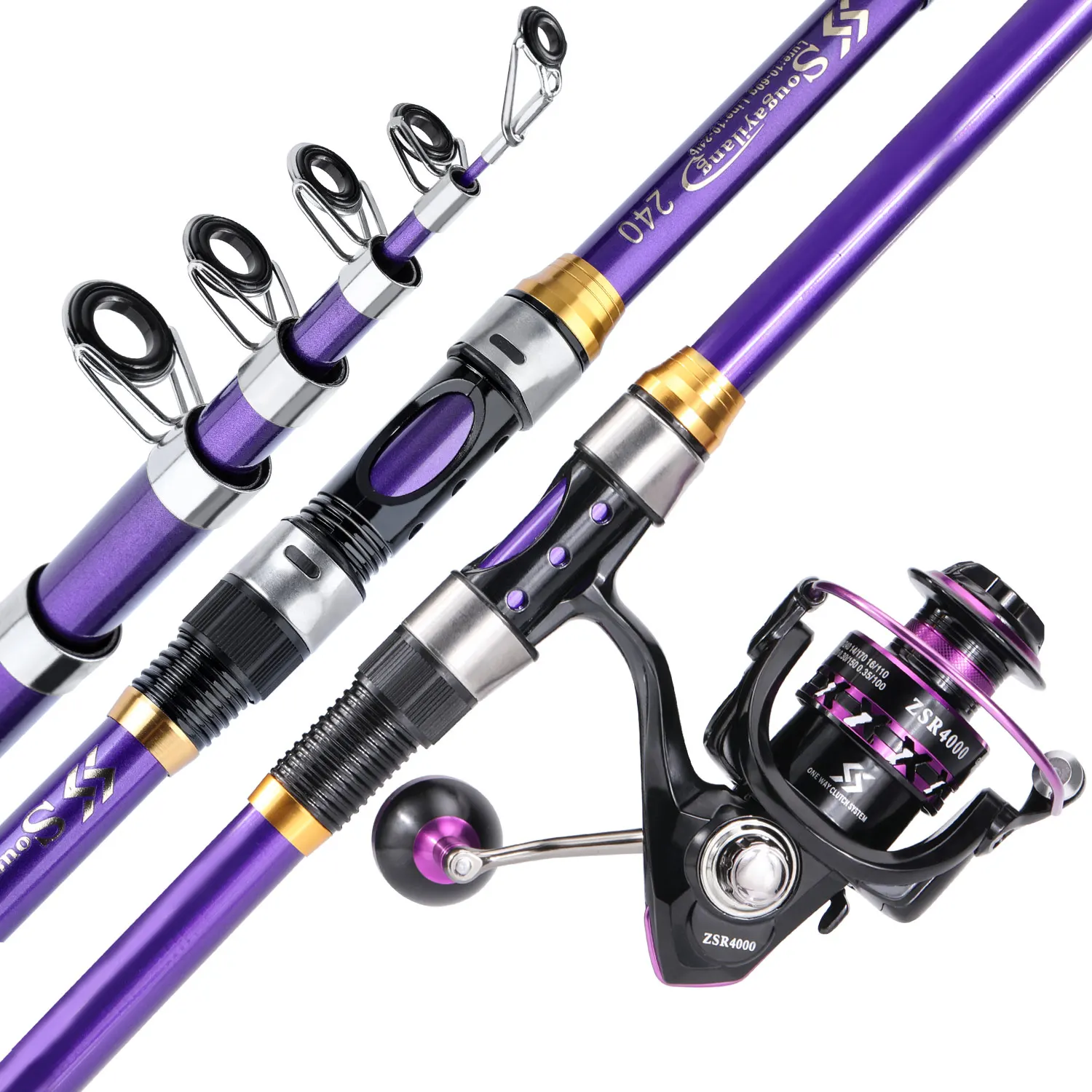 Soukayilang-Purple-Fishing-Rod-Combo-Telescopic-Fishing-Rod-and ...