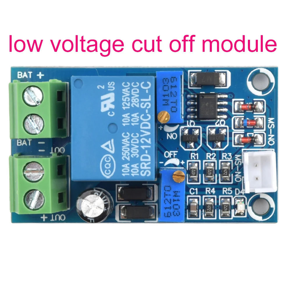 12V Battery Low Voltage Auto Cut off Automatic Switch Recovery ...