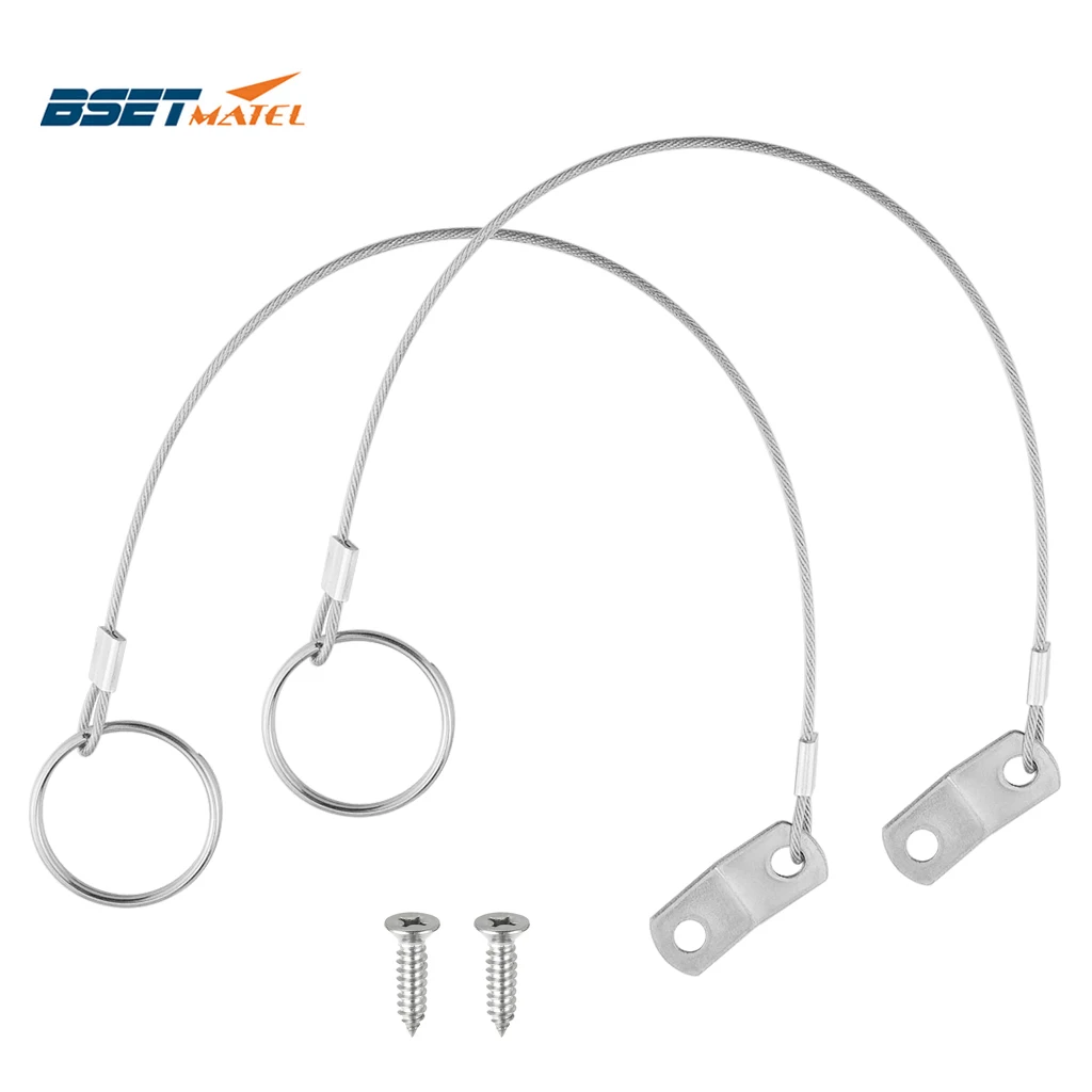 2PCS-Stainless-Steel-316-Lanyard-Cable-Safety-Tether-Wire-for-Loss ...