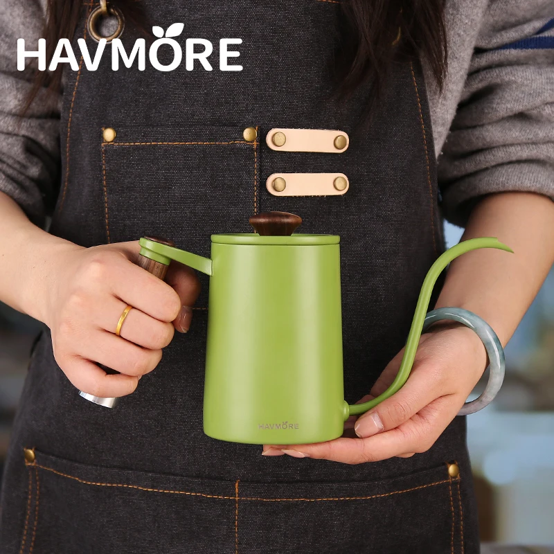 600ml Goose Neck Long Mouth Coffee Pot Stainless Steel Coffee Maker ...