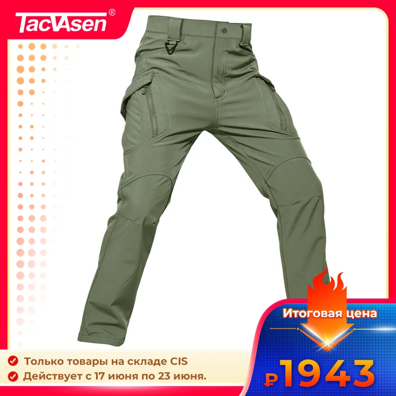 TACVASEN-IX9-Winter-Softshell-Thermal-Hiking-Pants-Work-Pants-Mens-Fleece-Cargo-Pants-Waterproof ...