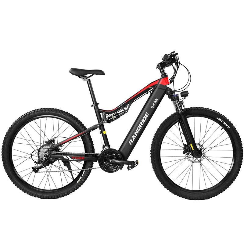 RANDRIDE-YG90-Electric-Bicycle-27-5-Inch-21-Speed-Electric-Mountain-Bike-Full-suspension-Ebike ...