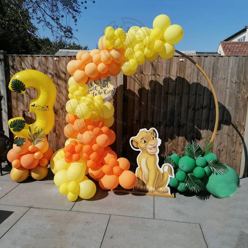 Guirnalda-de-Globos-con-tem-tica-del-Rey-Le-n-Simba-decoraci-n-para ...