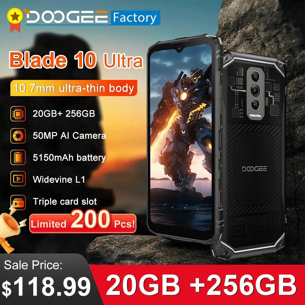 World-Premiere-DOOGEE-Blade-10-Ultra-Smartphone-20GB-8-12-256GB-50MP-6 ...