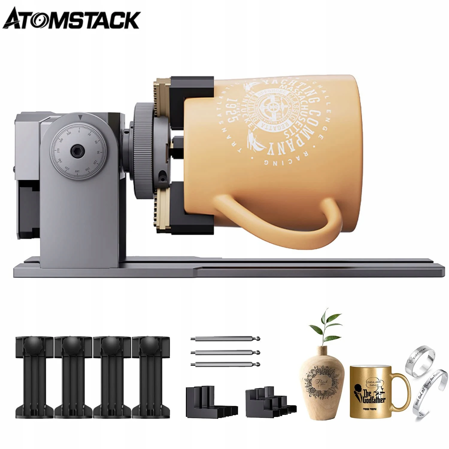 ATOMSTACK-R1-Pro-Laser-Roller-4-em-1-Rotary-Com-Risers-Multi-Function ...