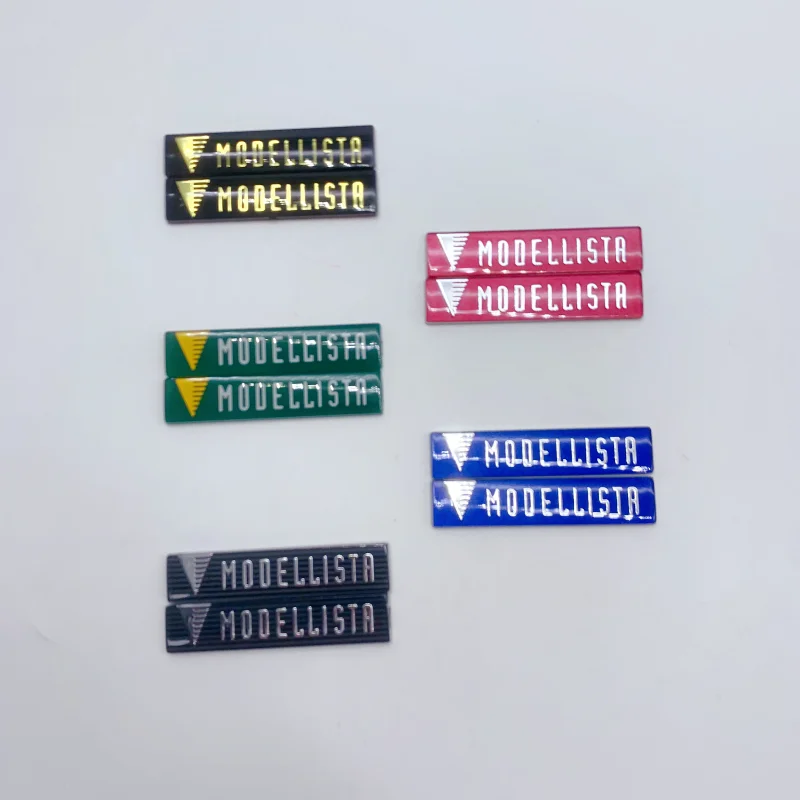 Car front lip small label grille mudguard MODELLISTA badge side rear ...
