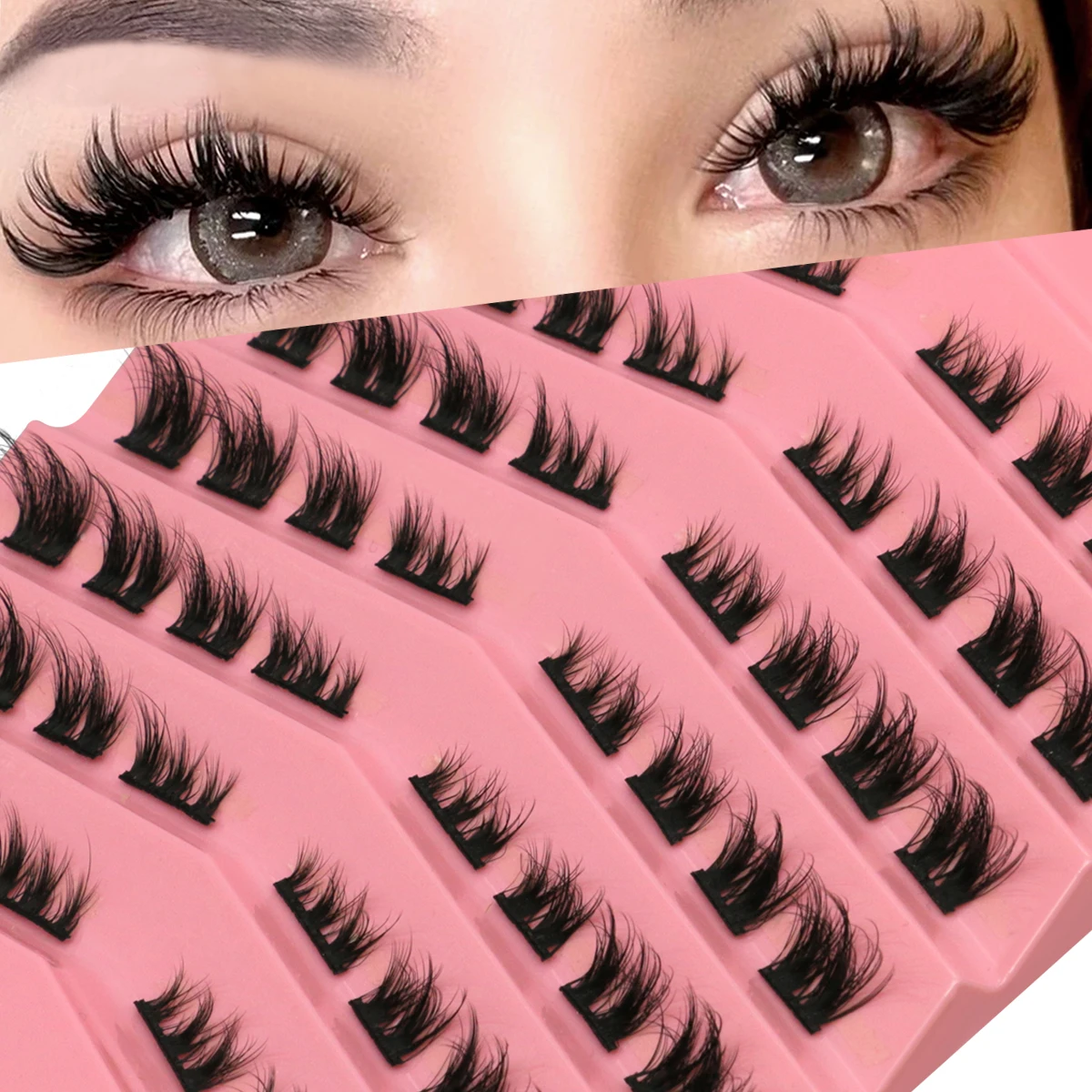 GROINNEYA-DIY-Cluster-Lashes-Natural-Eyelashes-extension-Volume ...