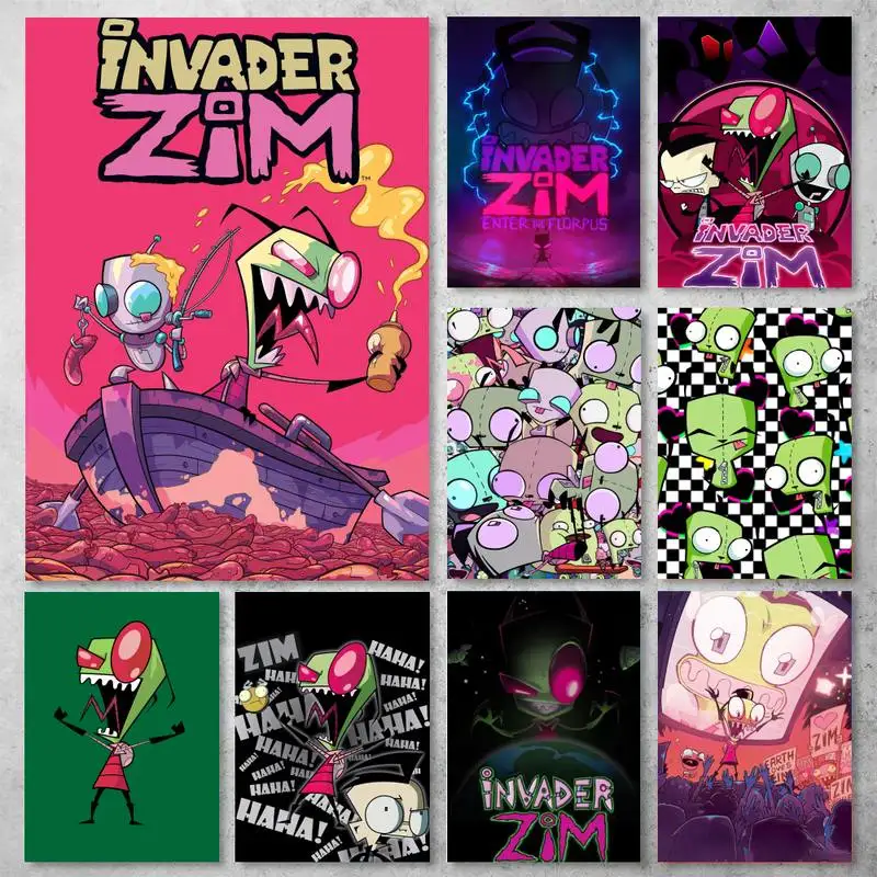 Invader-Zim-Cartoon-POSTER-Poster-Prints-Wall-Pictures-Living-Room-Home ...