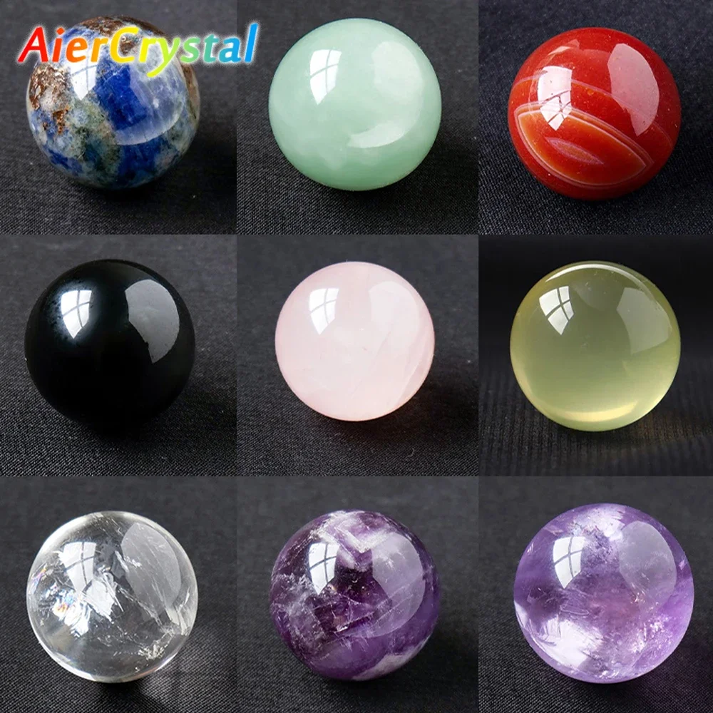 16mm Natural Crystal Ball Rose Quartz Sphere Polished Reiki Healing ...