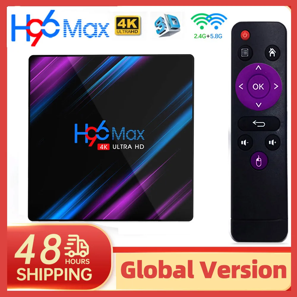 H96-MAX-Smart-Android-TV-Box-RK3318-Quad-Core-4GB-RAM-64GB-32GB-Dual ...