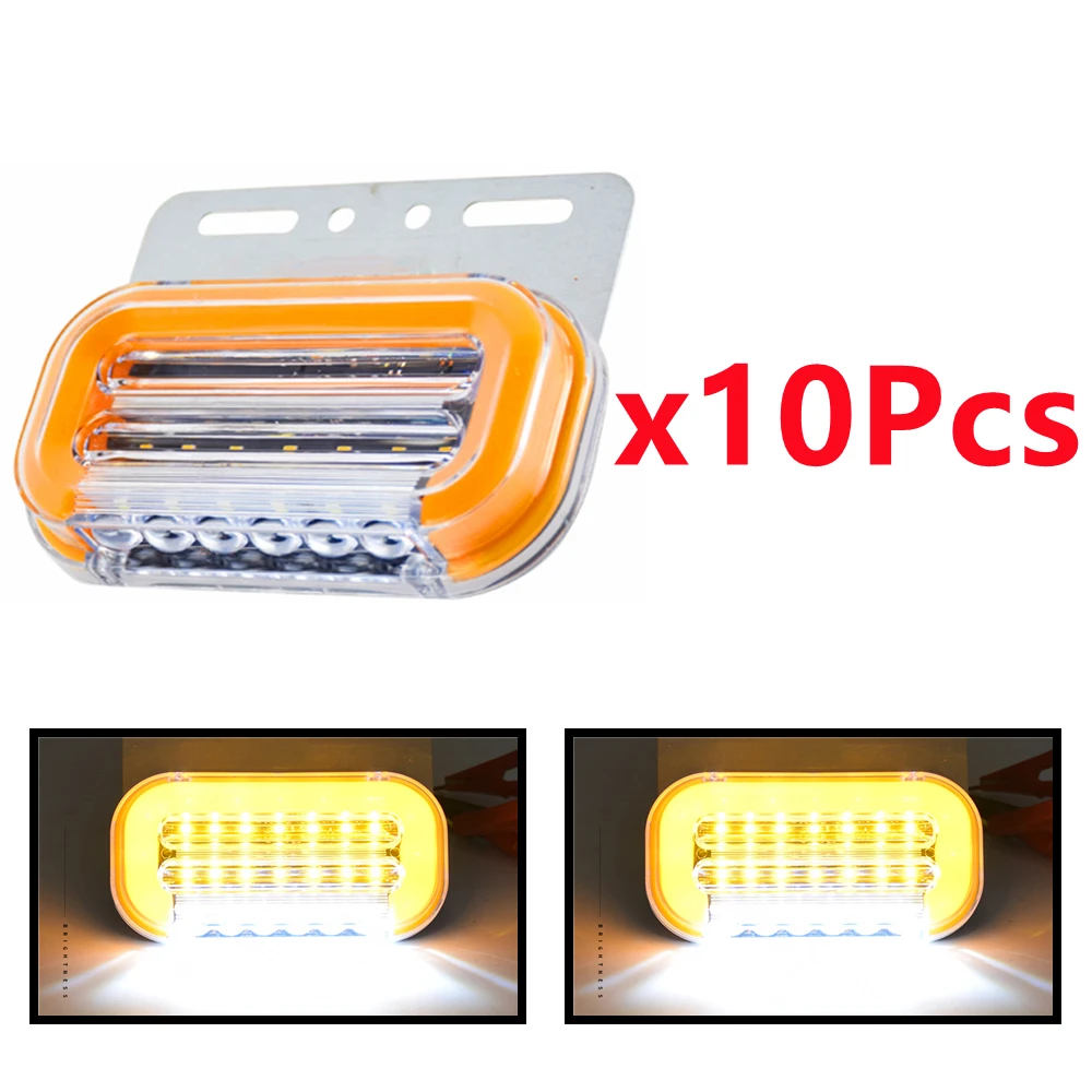 10Pcs-Trailer-Clearance-Lights-24V-LED-Marker-Lights-For-Trucks ...