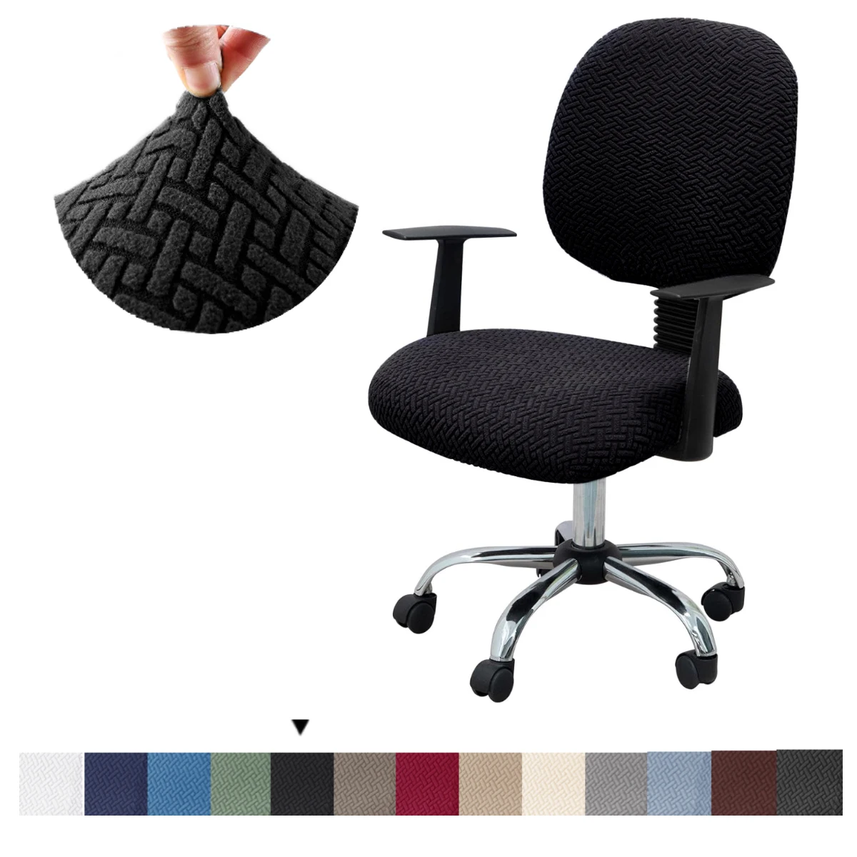 Jacquard-Stretch-Office-Chair-Cover-Computer-Chair-Cover-Universal ...