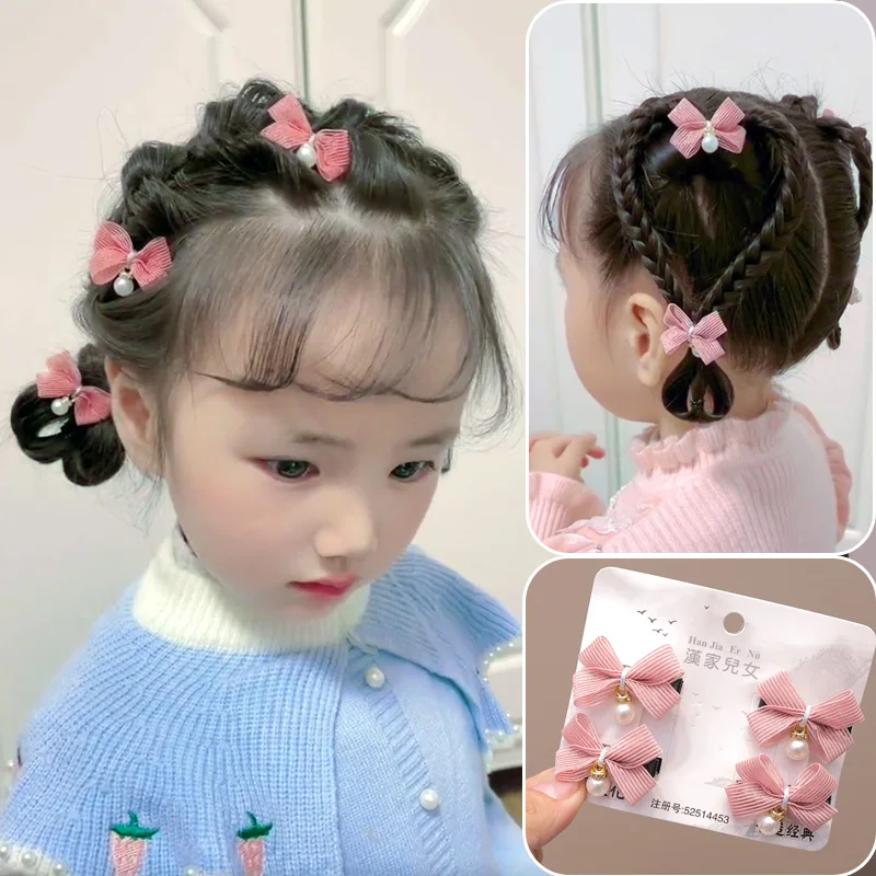 Spring-and-Summer-Handmade-Children-s-Hair-Clips-Pearl-Bow-New-Knitted ...