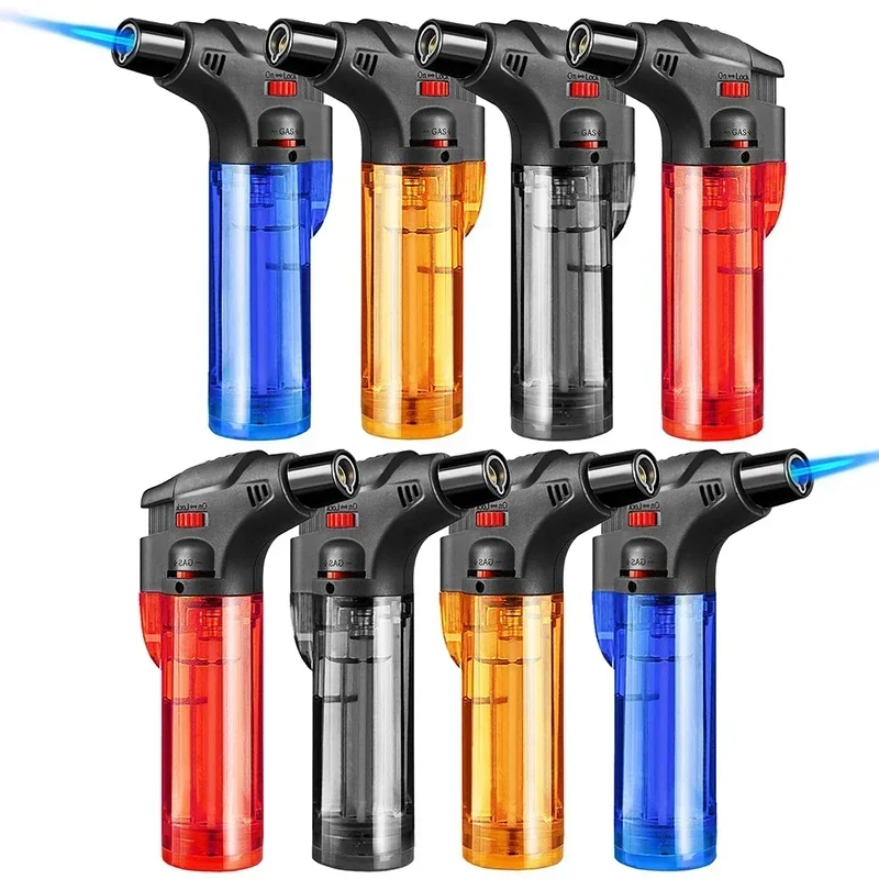 Windproof Large Capacity Inflatable Lighter with Jet Flame Butane Torch ...