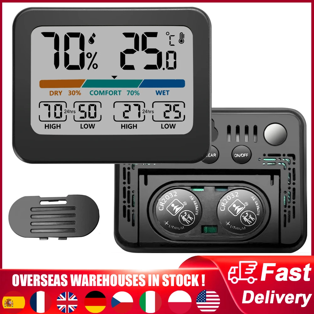 Household-Temperature-Humidity-Meter-High-and-Low-Temperature-Recording ...