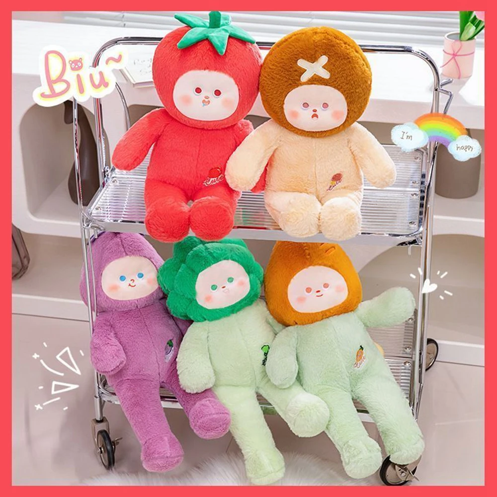 50CM New Cute Vegetable Series Plush Toy Eggplant Cauliflower Tomato ...