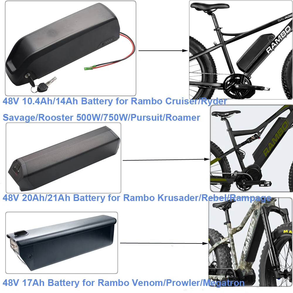 Ebike-48V-14Ah-17Ah-20Ah-21Ah-Battery-Rambo-The-Cruiser-Rooster-Ryder ...