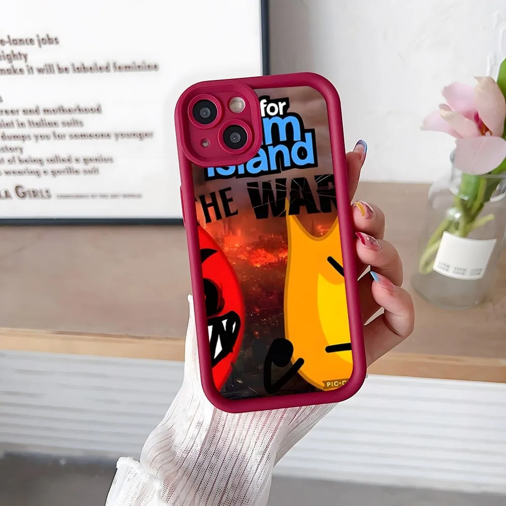 Bfdi-Poster-Battle-For-Dream-Island-Phone-Case-Simple-Solid-Color-Matte ...