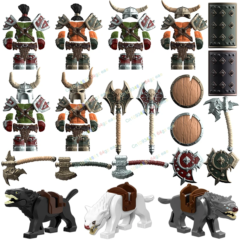 Famous Game Series Armor Soldiers Orc Bull horn hairstyle Accessory ...