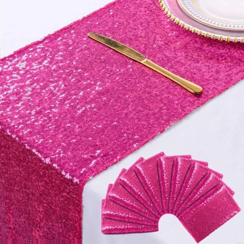 Hot Pink Sequins Table Runner Wedding and Party Decoration - AliExpress 15