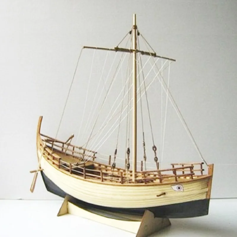 Greece Ancient Sailboat Model Kit Scale Kyrenia Merchant Ship Model ...